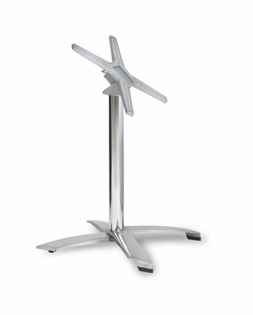 Aluminium Flip Top Table Base - Rosetone